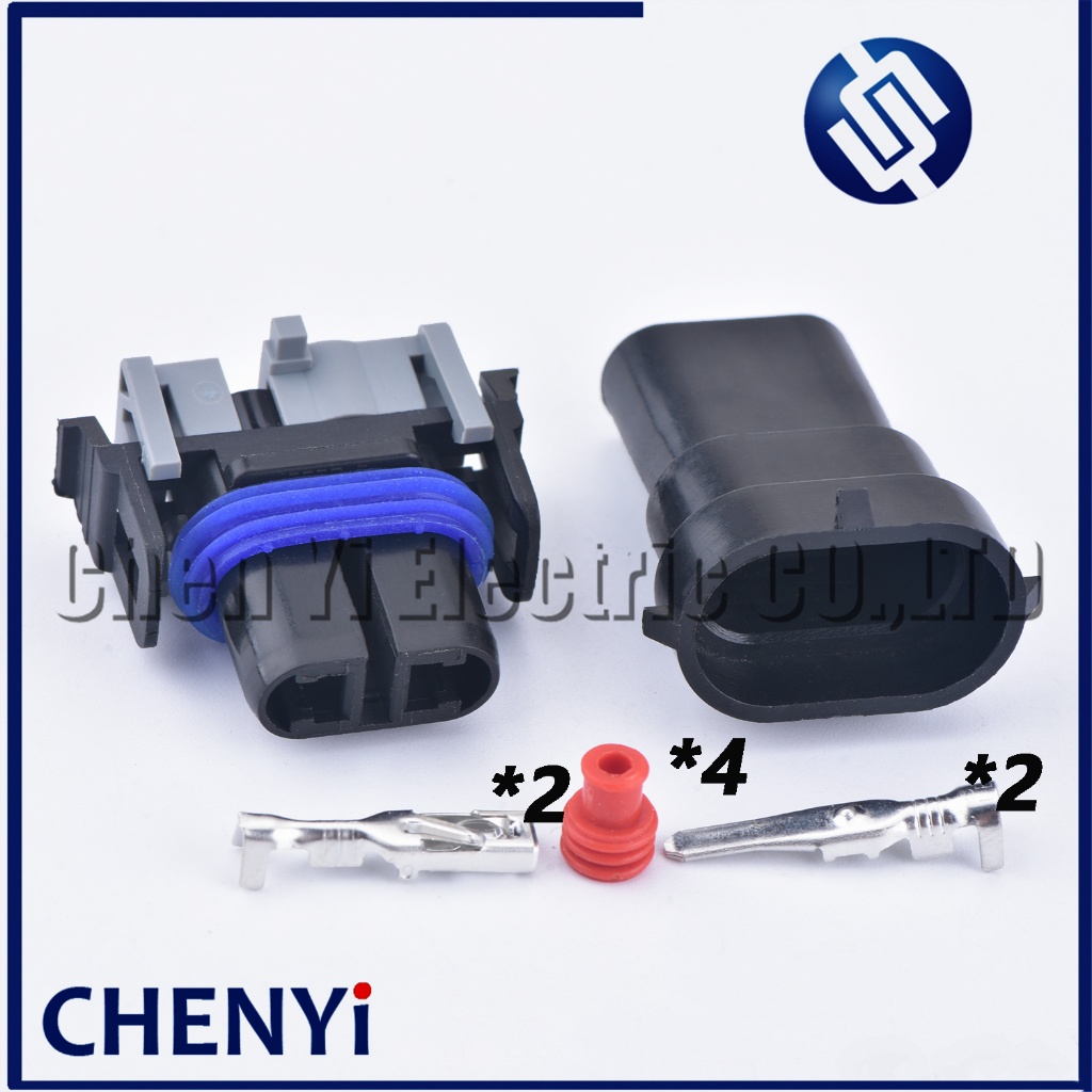 2 Pin male or female Car Headlight Fog Lamp Holder Connector Waterproof ...