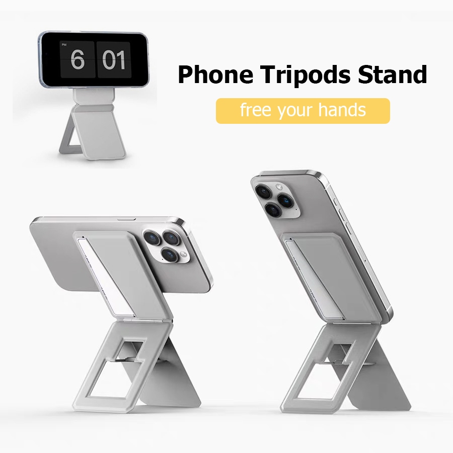 Magnetic Phone Tripod Stand Holder Self-Timer Multi-Functional Folding ...