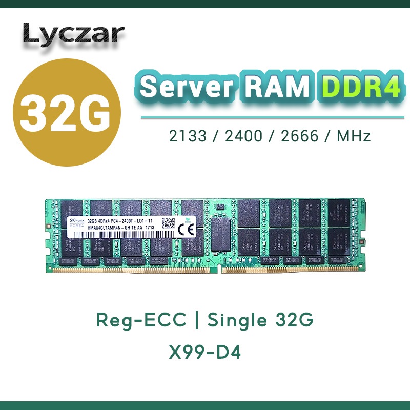 SK Hynix 32G DDR4 RAM PC4-2133P 2400T ECC REG 32GB Server Memory Stick ...