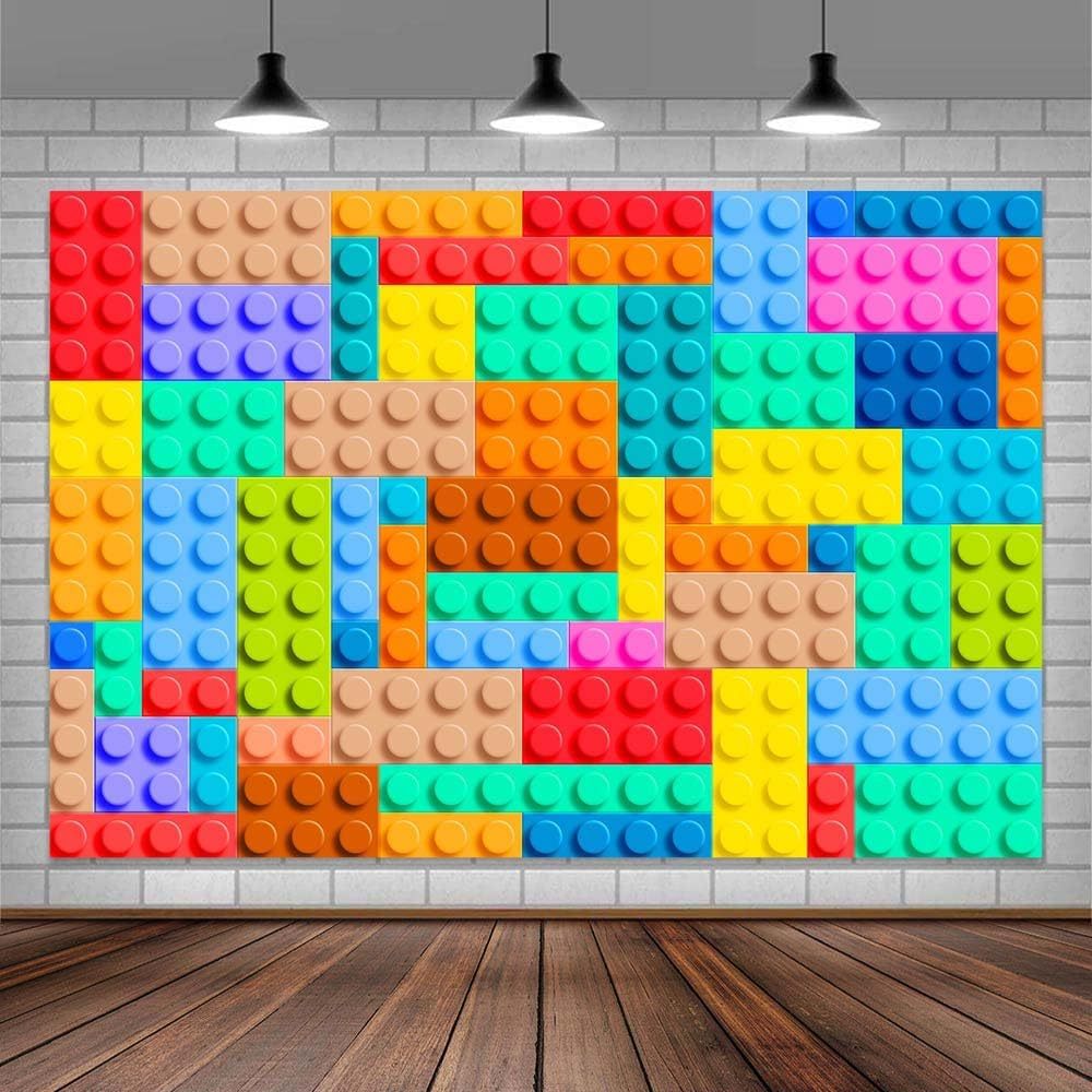 7X5ft Colorful Blocks Photo Backdrop Photography Background, Kids ...