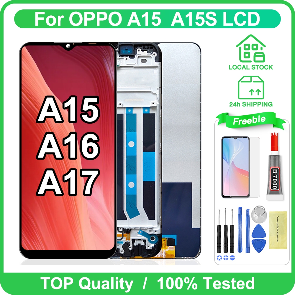 LCD with Frame for OPPO A16 CPH2269 / A16S CPH2271 /A15 / A17 / A18 LCD ...