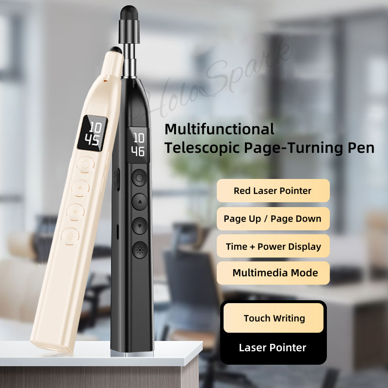 4 IN 1 Wireless PowerPoint Pointer and Clicker Multifunctional Flip Pen ...