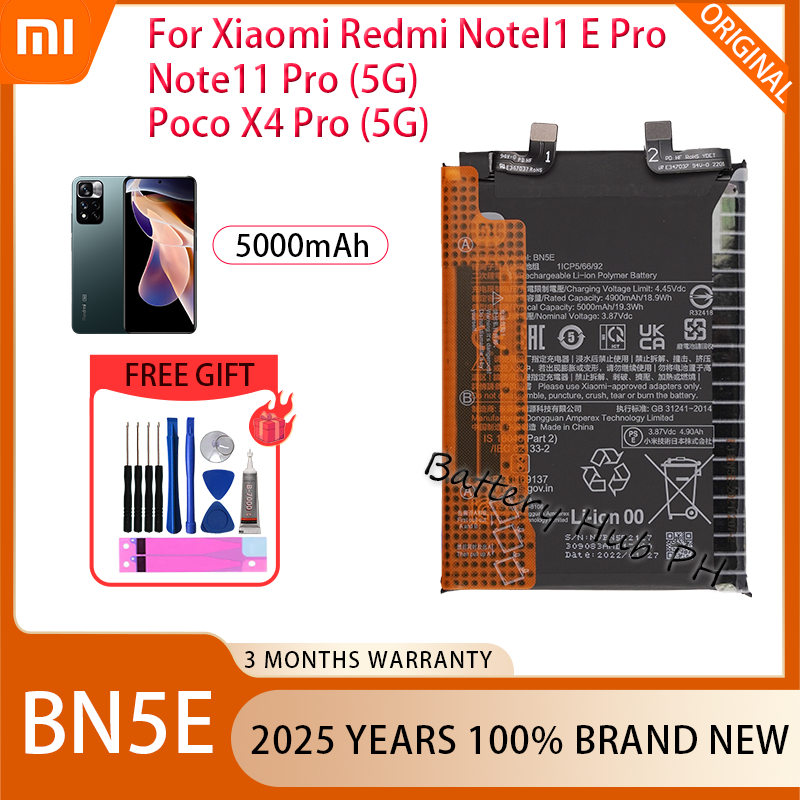 Xiaomi Battery Orginal/For Xiaomi Redmi Note 11 Pro 5G/POCO X4 PRO 5G ...