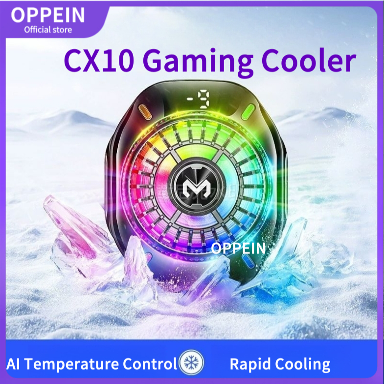 MEMO CX10 Mobile Phone Cooler Radiator Magnetic/Back-clip 2 IN 1 Phone Semiconductor Cooling Fan ...
