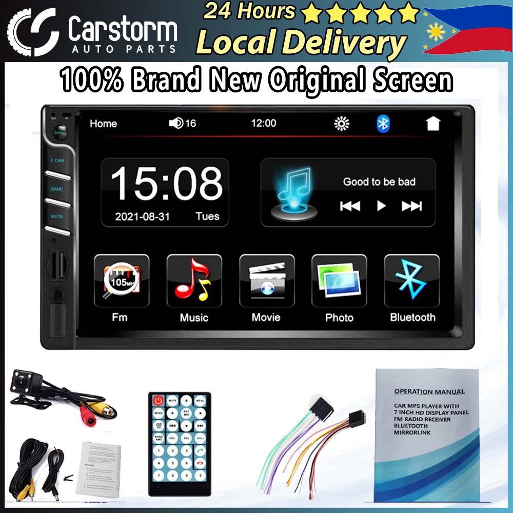 Carstorm 7033 2 Din 7 inch Car Stereo Audio Radio Bluetooth 7" Touch ...