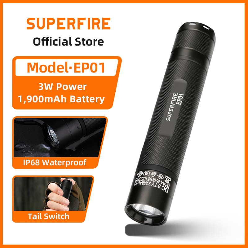 SUPERFIRE EP01 3W Explosion-proof Flashlight Portable LED Light ...