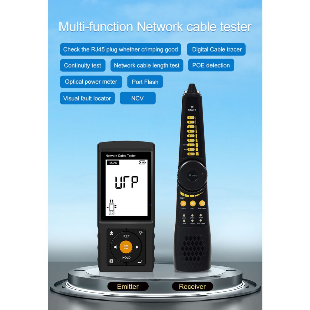 WANGLU Multi-function LT-200S OPM VFL Wire Tracker POE Detection RJ11 ...