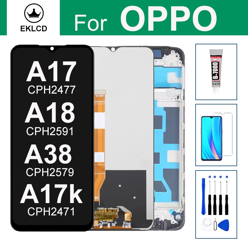 6.56" Display For OPPO A17 A18 A17K A38 CPH2579 CPH2471 LCD Touch ...