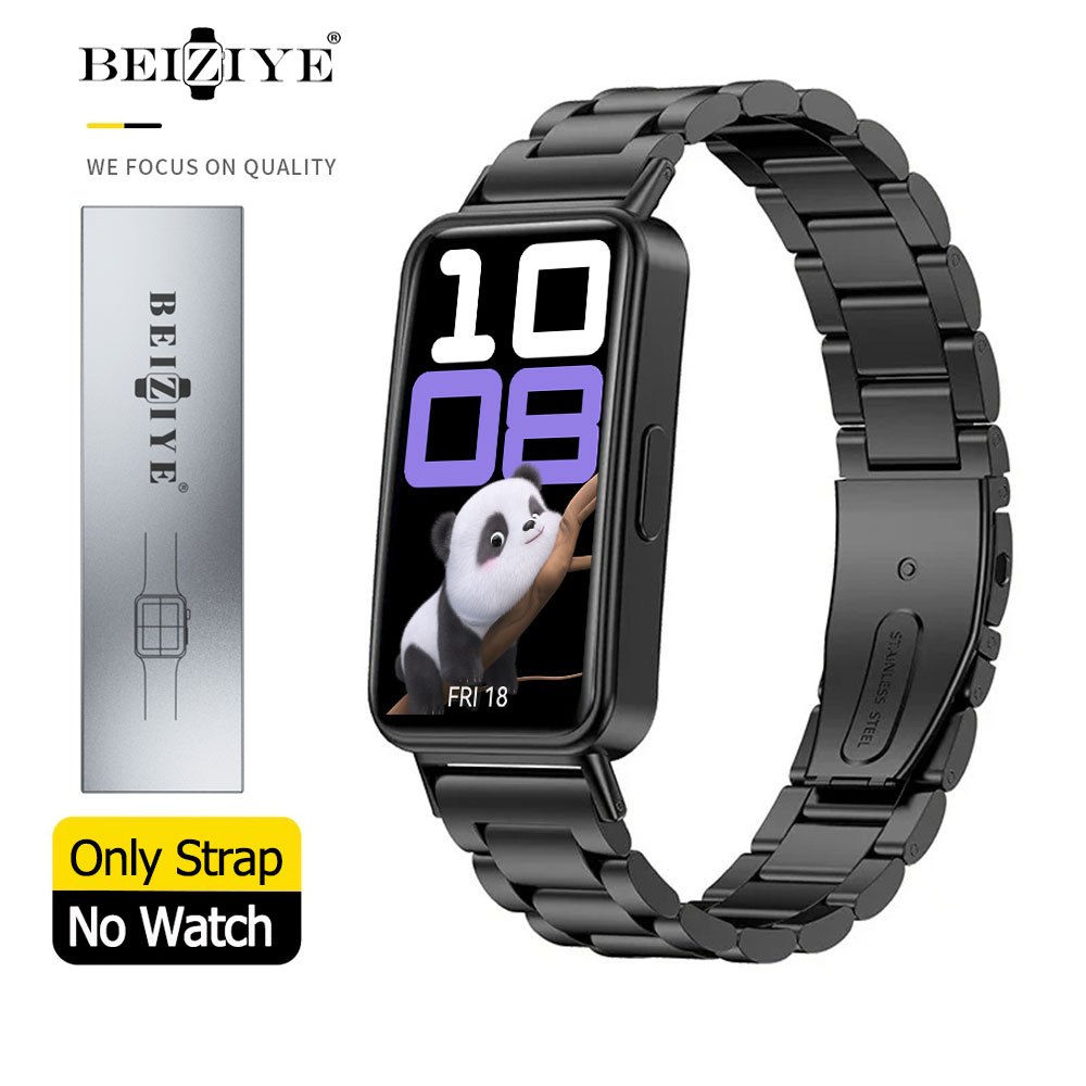 Beiziye Metal Replacement Stainless Steel Strap For Huawei Band 10 9 8 ...