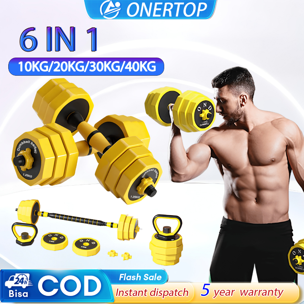 Dumbell Set With kettlebell handle 10~40KG Weights Barbell Fitness ...