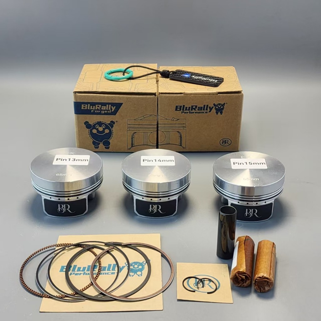 65mm Motorcycle Forged Piston with DLC pin13&14&15mm for Racing and ...