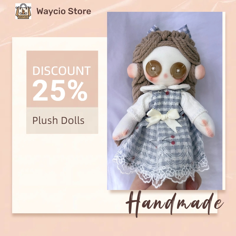 "Forest Charm" Handmade Woolen Girl Doll, Playful Design of Brown Hair ...