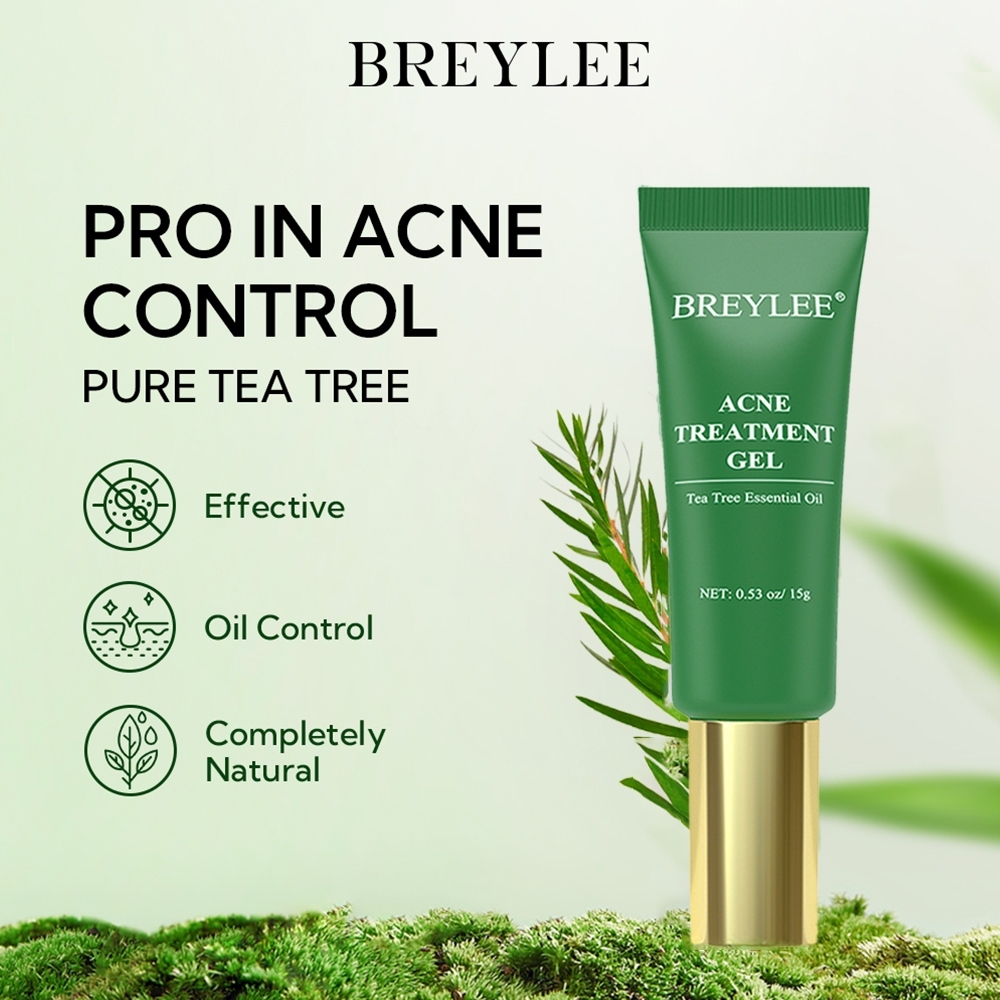 BREYLEE Acne Scars Removal Tea Tree Facial Cream Acne Treatment Gel Acne Scars Repair Gel Acne ...