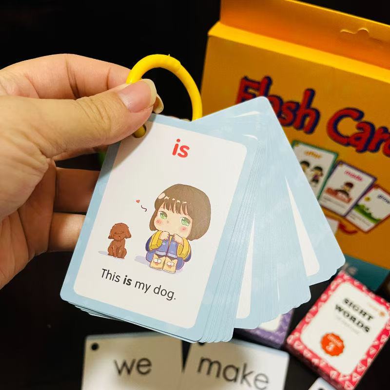 English Sight Words Flash Card Basic English Vocabulary Flashcards ...