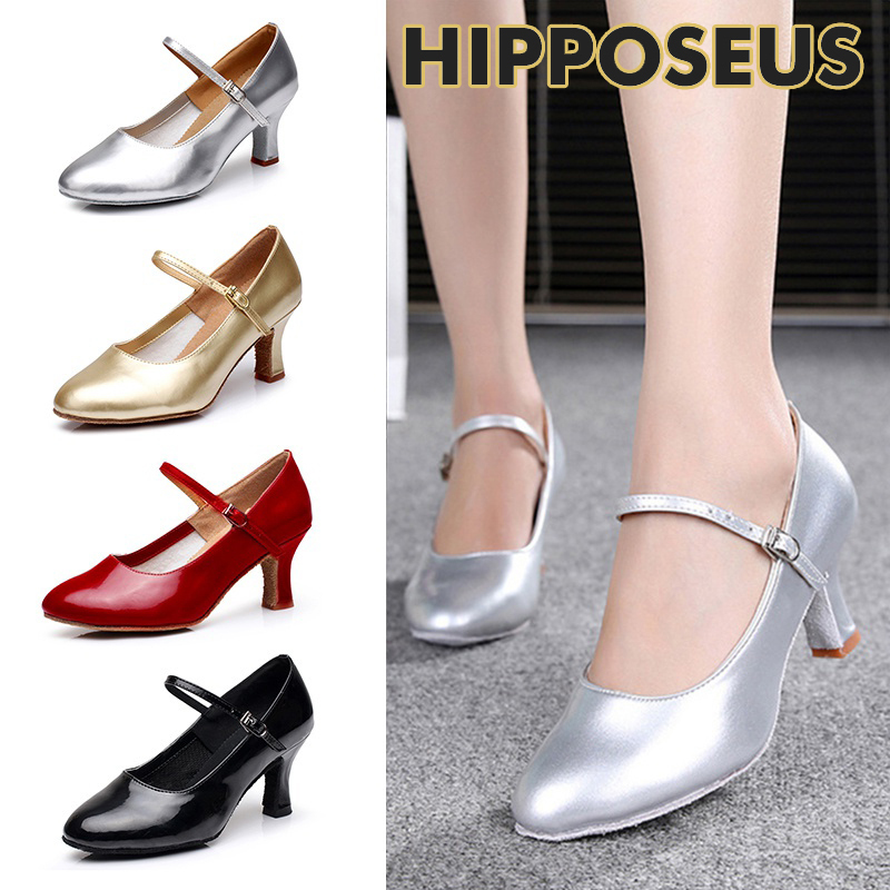 Shiny Leather Women's 7CM Tango/Ballroom/Latin Dance Dancing Shoes ...