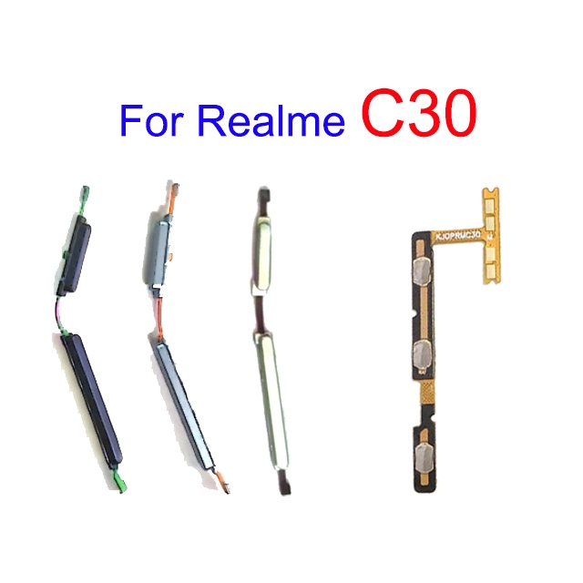 For Realme C30 Power On Off Button Flex And Out Side Volume Up Down ...