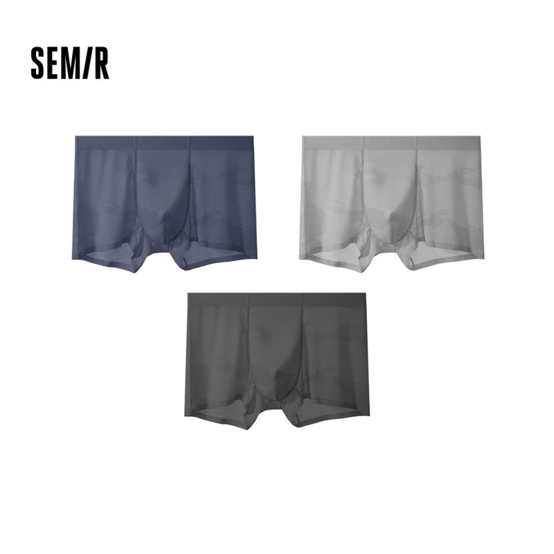 Semir Men 2025 Invisible Feel Ice Silk Trunk Shorts Quality Printed ...