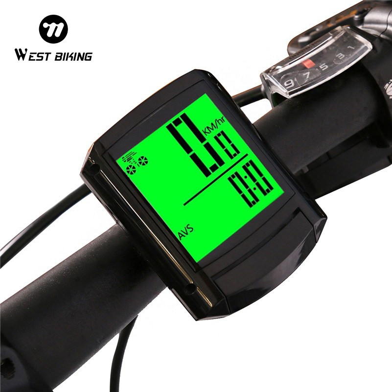 WEST BIKING Multi Function Bicycle Computer Waterproof Wireless ...