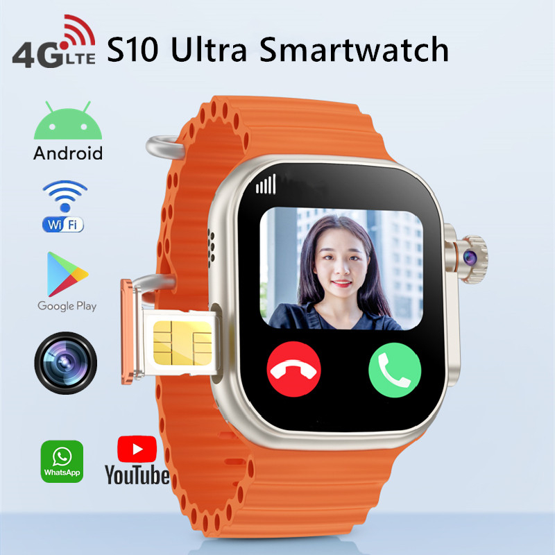 S10 Ultra S9 Ultra Smart Watch with SIM card slot GS37 ultra 4G Dual ...