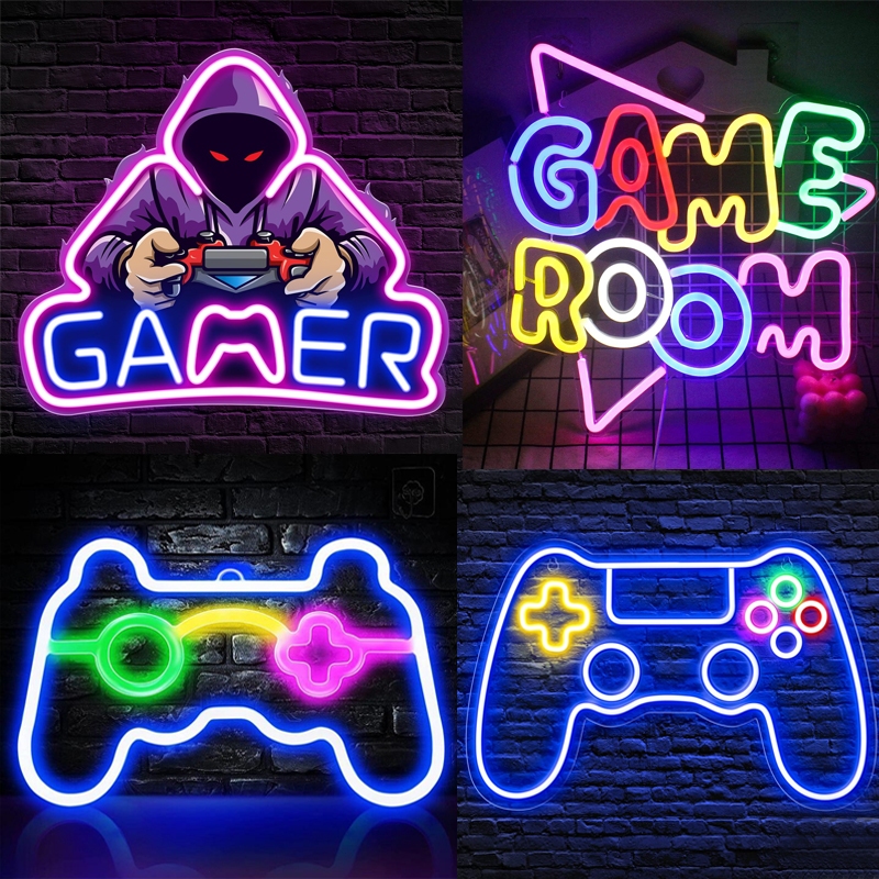 Gaming Neon Signs Gamer Neon LED Signage for Gamer Room Decor, Dimmable ...