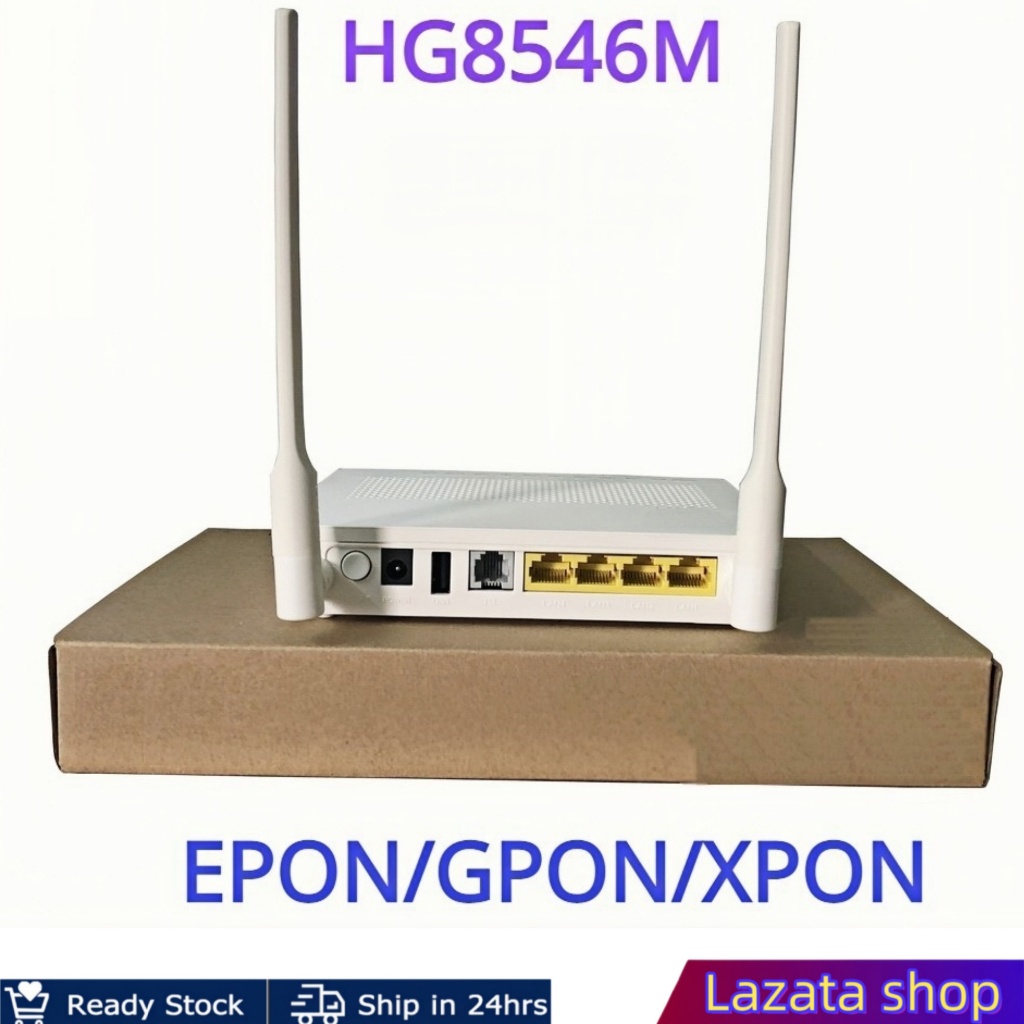 HG8546M EPON GPON XPON ONU FTTH Gigabit Modem router Bare Metal + Wifi+ Adapter 1GE + 3FE + 1tel ...
