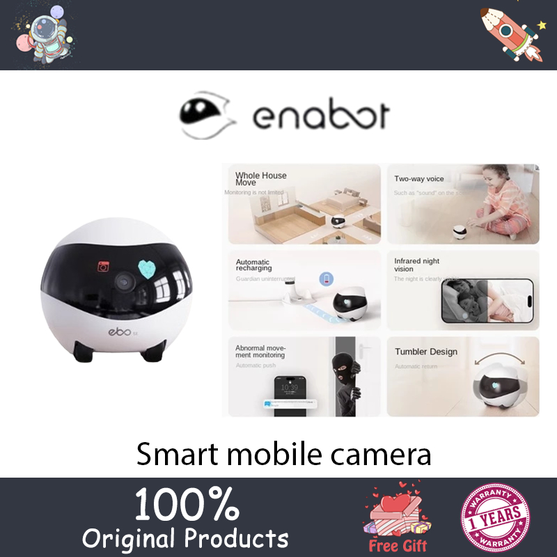 Enabot EBO SE Smart Mobile Camera, Home Wireless Camera Head, Indoor ROLA Robot, Remote Control ...