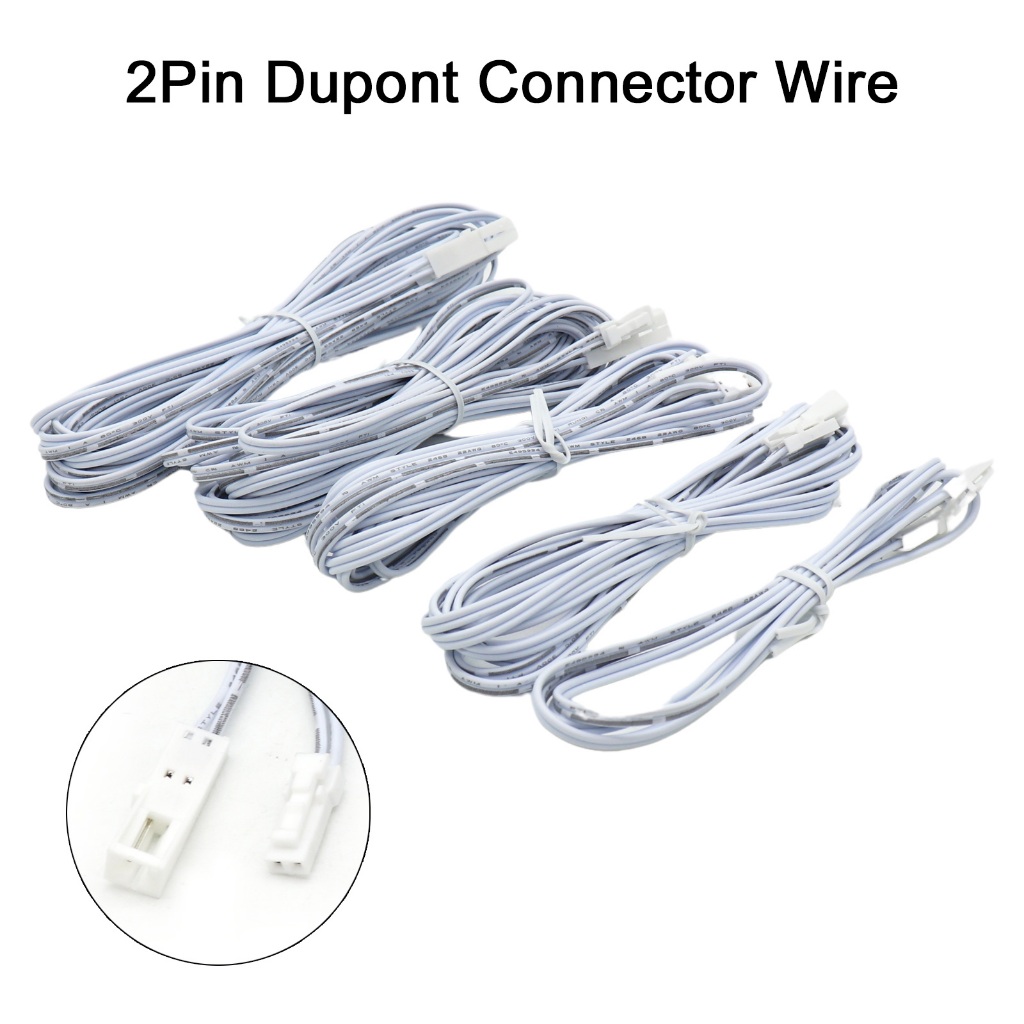 LED 2Pin Dupont Connector Wire Cable 1m-6m 22AWG Male to Female ...