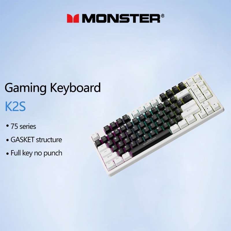 Monster K2S Gaming Mechanical Keyboard Smart Compatible USB Stable ...