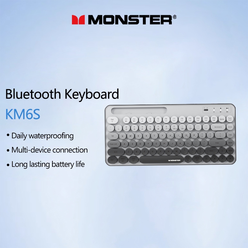 Monster KM6S Bluetooth Wireless Keyboard Waterproof Intelligent ...
