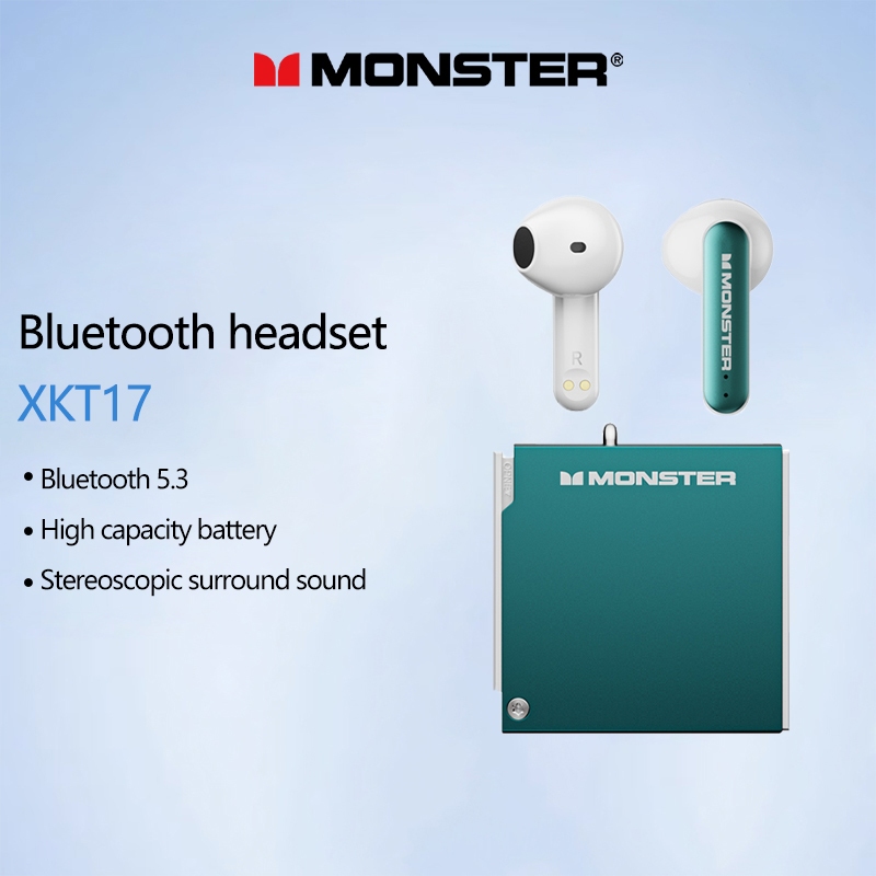 Monster XKT17 True Wireless Bluetooth Earphone HIFI Sound Quality Smart Touch Fully Compatible ...