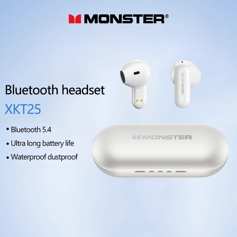 Monster XKT25 Bluetooth Earphone HD Sound High Capacity Long Life Low ...