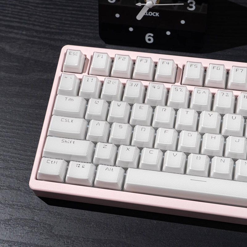 【Keycap Only】White Jelly Crystal Double Layered Keycap Top Carving 134 ...