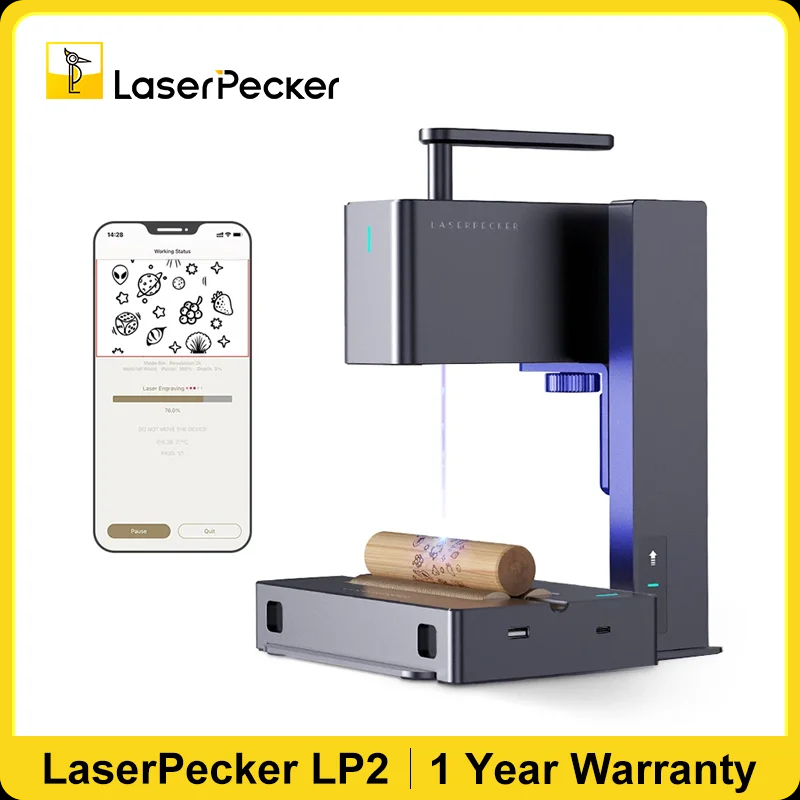 LASERPECKER Handheld Laser Engraver Portable Powerful Laser Engraving ...