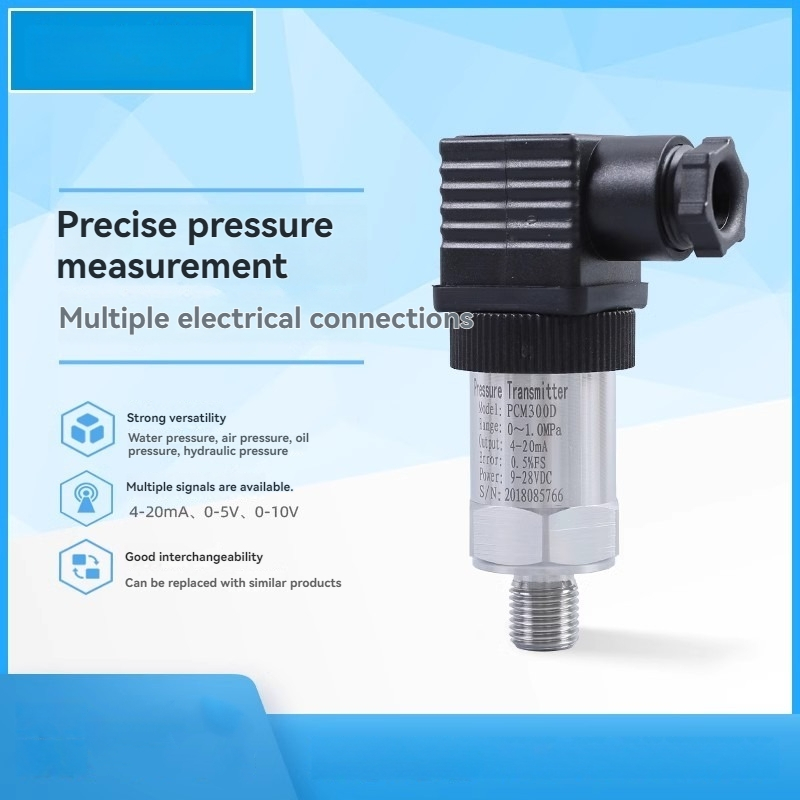 PCM300D G1/4 Mini Pressure Transmitter 4-20mA Output Diffused Silicon Pressure Transducer ...