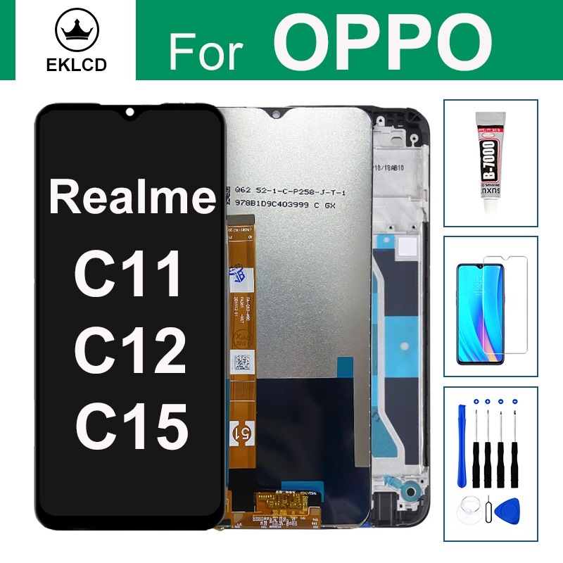 LCD For OPPO Realme C11 2020 C12 C15 C21 RMX2185 Display Touch Screen Digitizer Assembly RMX2189 ...
