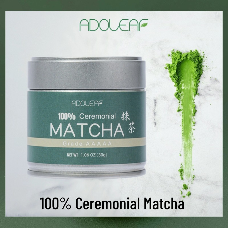 AdoLeaf 5A Matcha 100% Ceremonial Grade Matcha Green Tea Powder ...