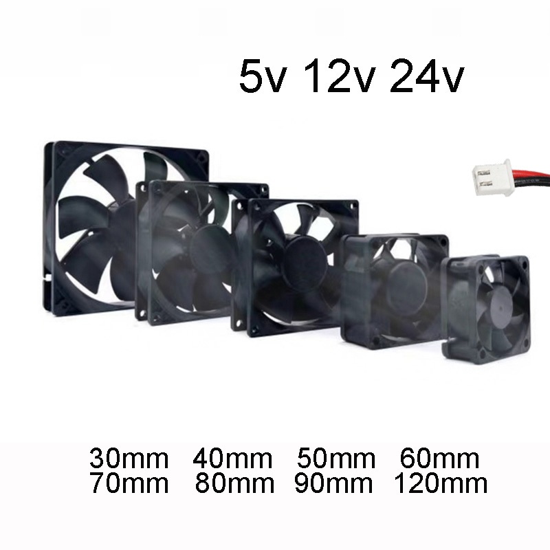 Mini Quiet Ventilador 120mm 90mm 80mm 70mm 60mm 50mm 40mm 30mm Fans DC ...