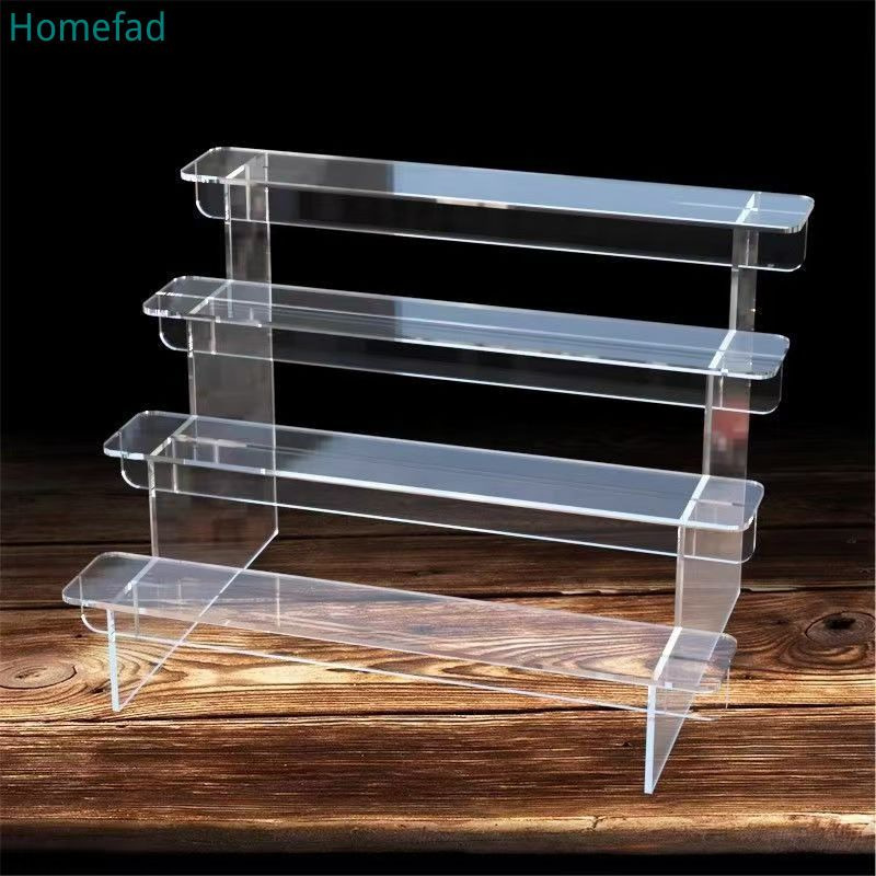 Acrylic stepped display stand, transparent trapezoidal blind box ...