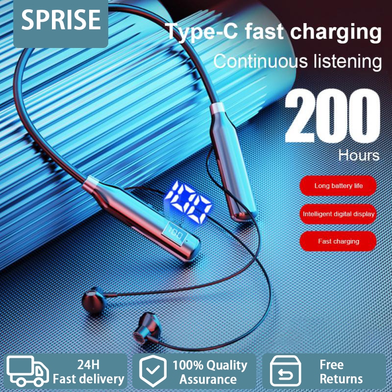 SPRISE BT-100 Neckband Wireless Earphones Bluetooth compatible 5.0 ...