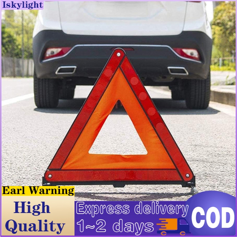 Car Early Warning Device Signage Car Safety Warning Reflective Triangle ...
