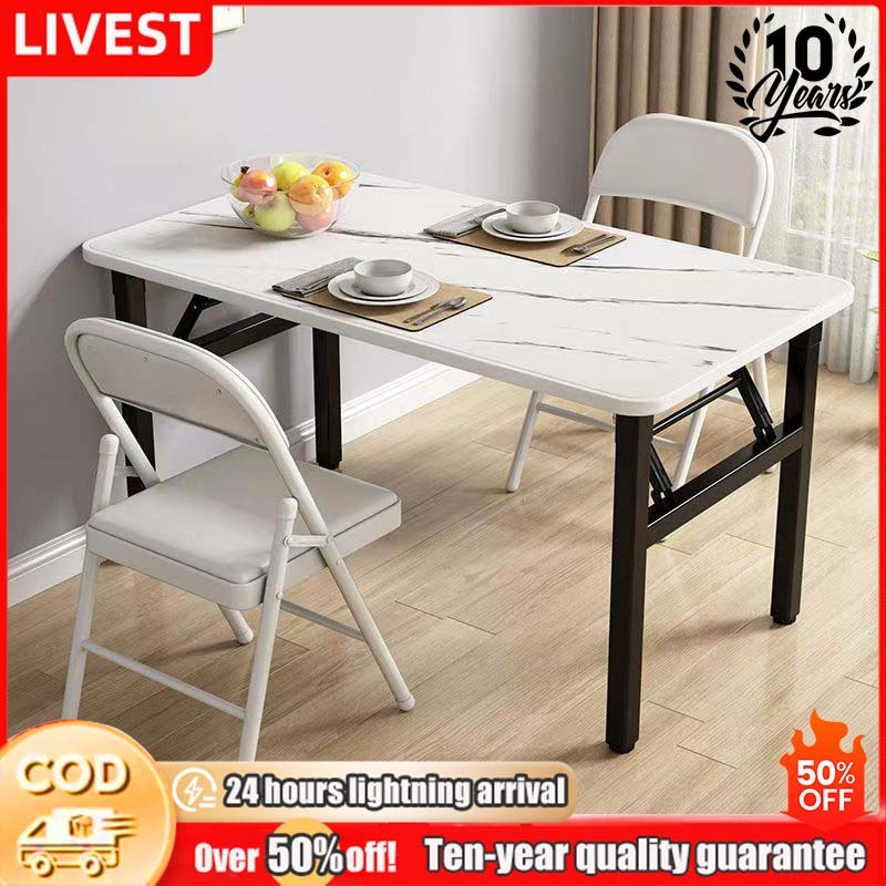 120CM⭐Foldable Table Desk Table Dining Folding Table Office Desk ...