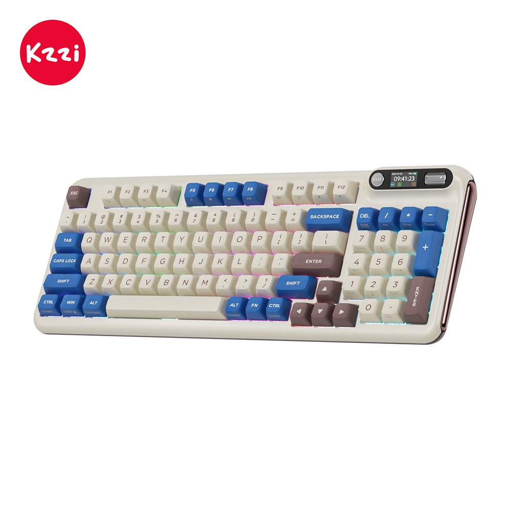 KZZI Kezhi Z98 Latte 94 Key Gasket Structure Three-Mode Bluetooth ...