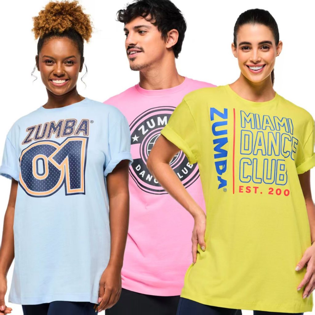 Zumba 2025 New Style Basic Style Ready Stock Yellow Blue Pink Cotton ...