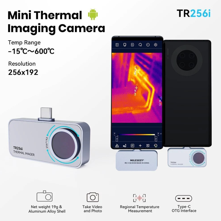 MiLESEEY TR256i Thermal Imaging Camera USB Type-C OTG for Android ...