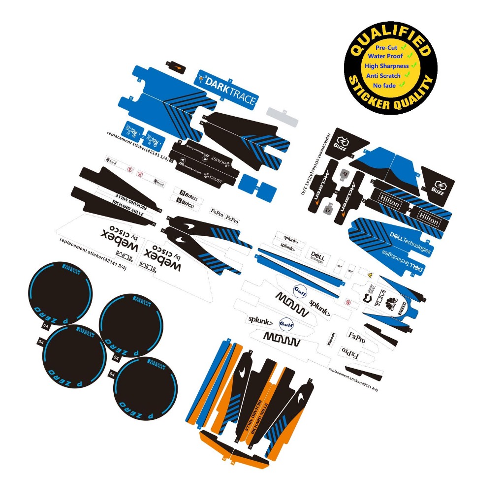 Custom sticker for LEGO 42141 McLaren F1 Racer, sticker only. | Shopee ...