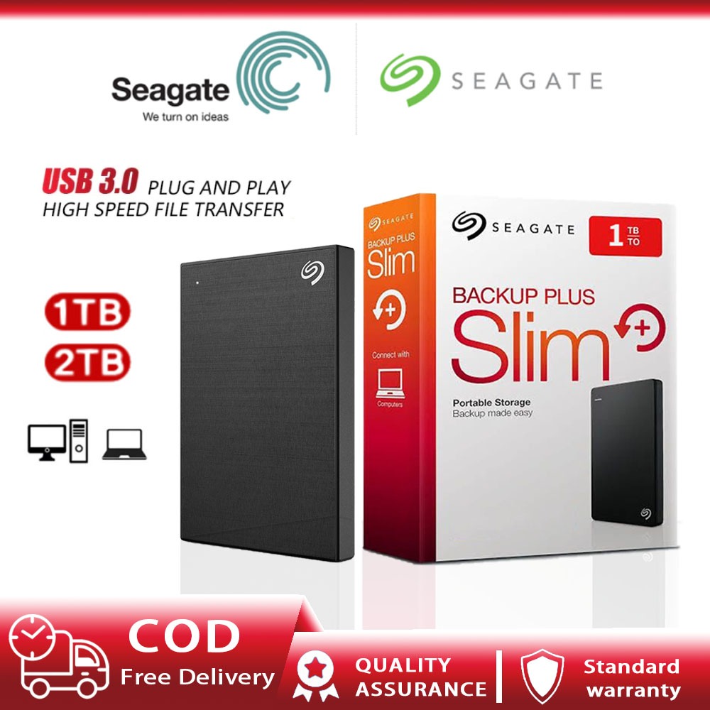 Seagate 1TB 2TB One Touch External Hard Drive For Mac and Windows with Password USB3.0 With ...