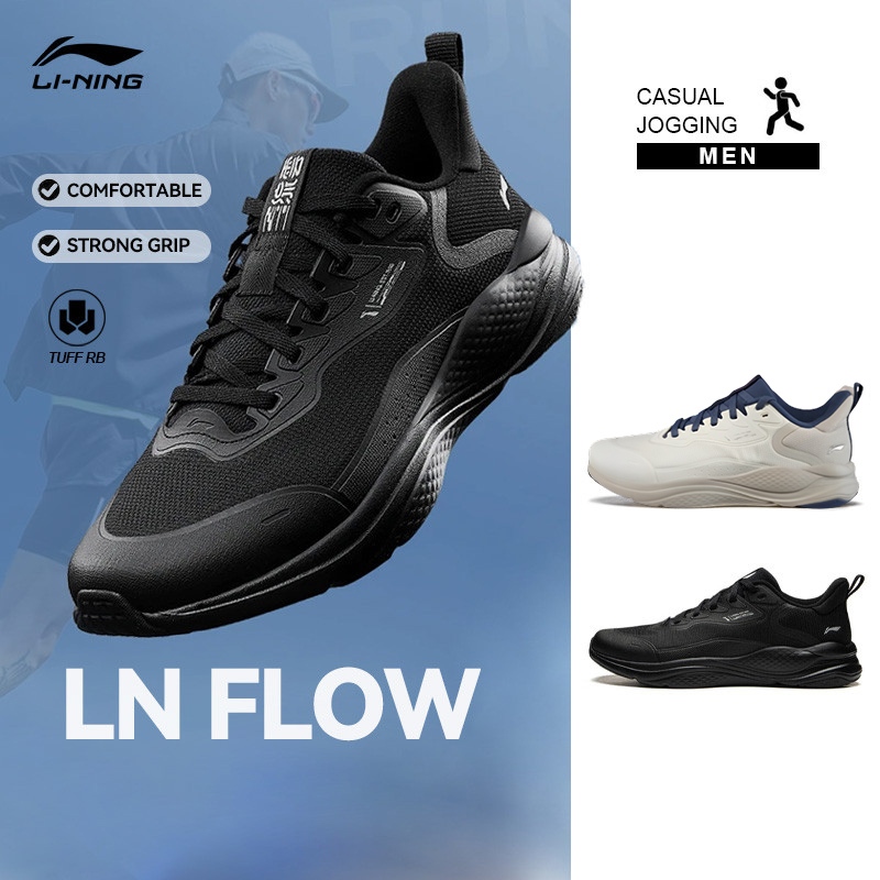 LI-NING LN FLOW Men Running Shoes casual jogging shoes AGLU089 | Shopee ...