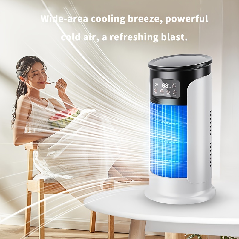 3-in-1 portable air conditioner humidifier fan - USB powered, plastic ...