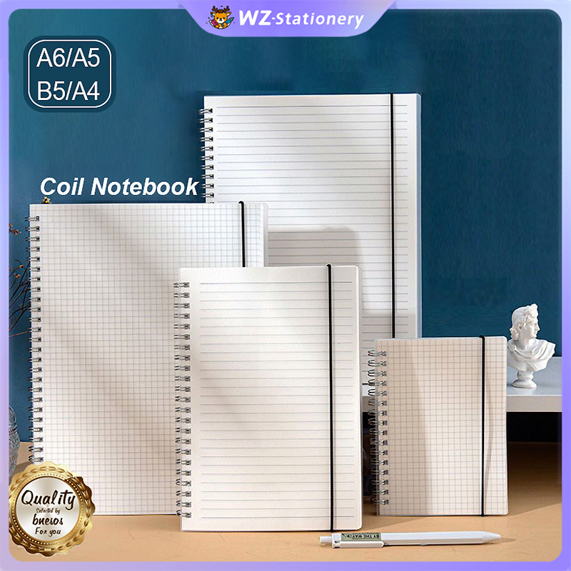 Steno Muji Styled notebook Spiral Coil Notebook Binder Notebook spring ...