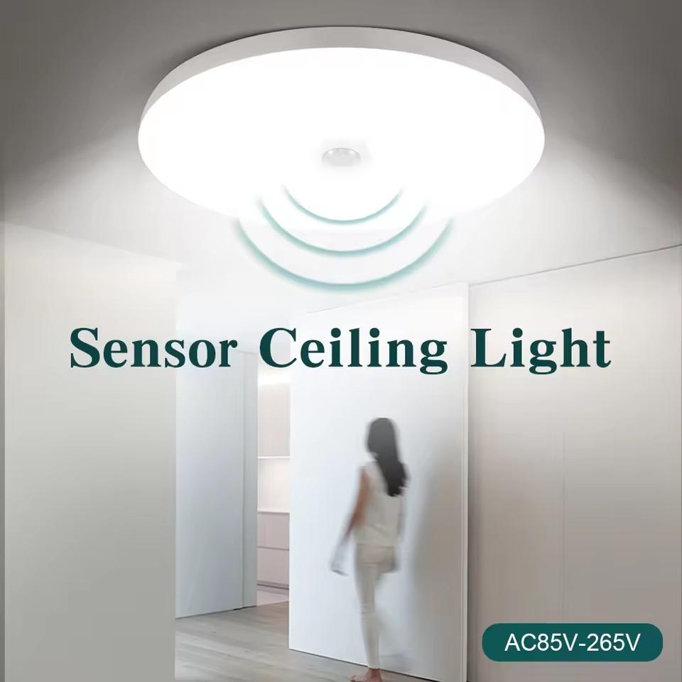 XEAM Ceiling Light Sensor Light Motion Detector Ceiling Lights Radar ...